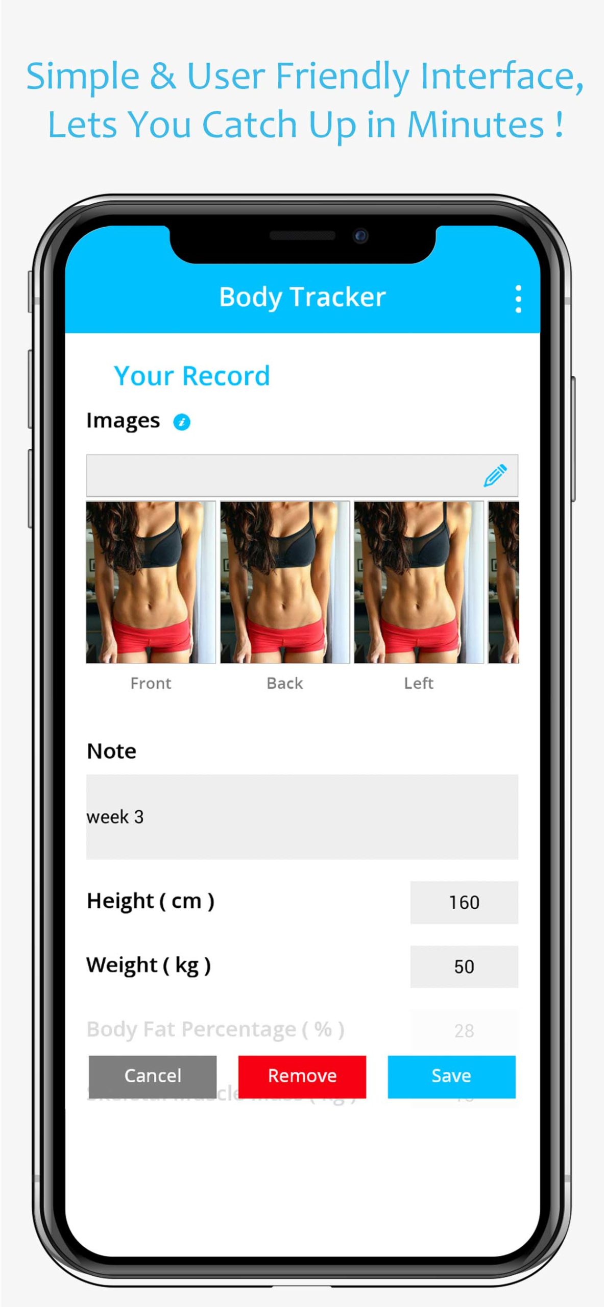 Body Fit Progress Tracker - Zinitt